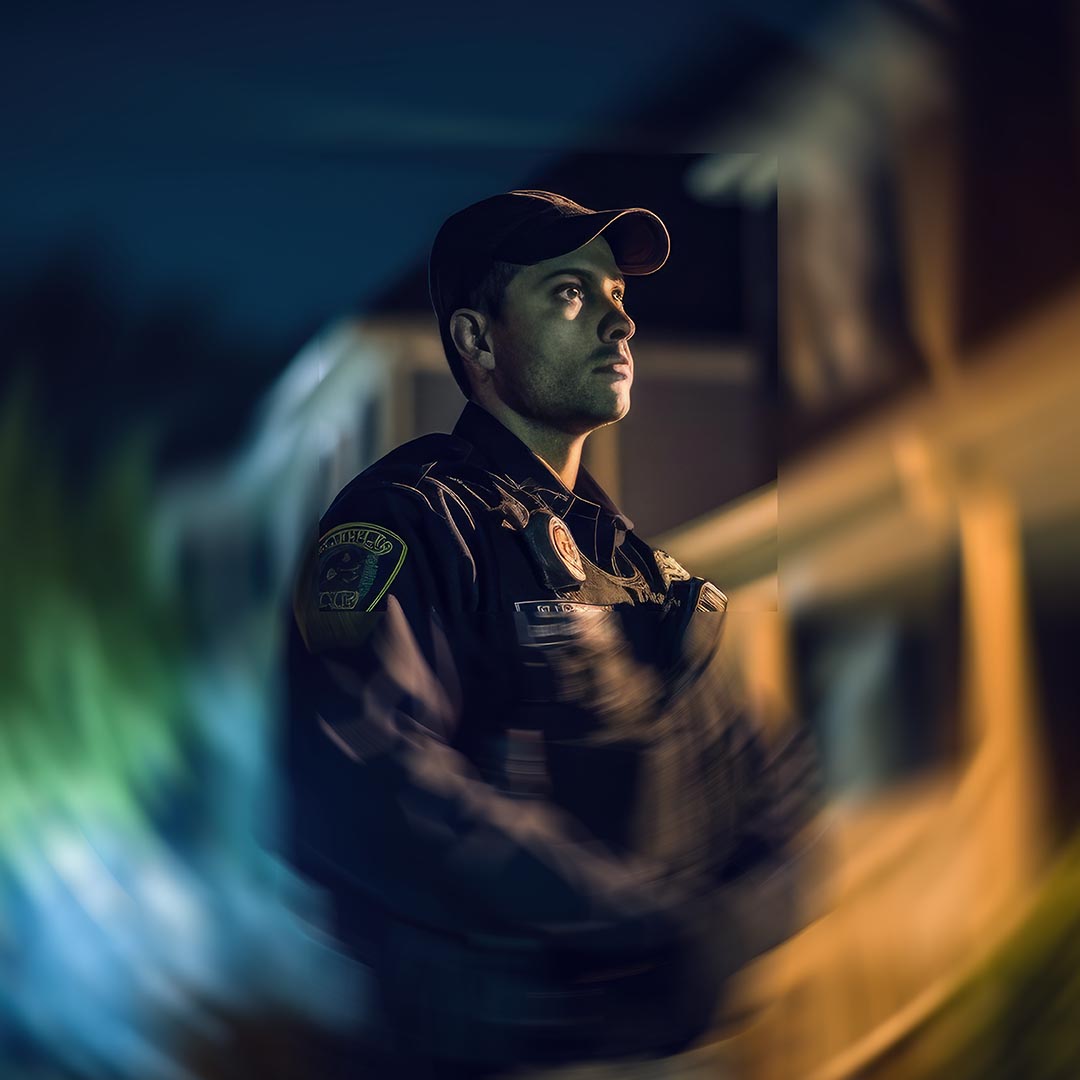 Police Officer on Night Patrol in a High-Crime Neighborhood – The ...